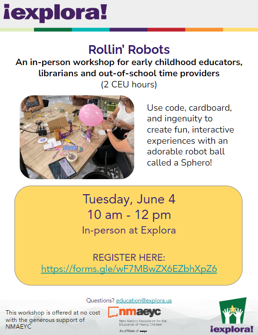 Rollin' Robots EC Teacher PD - Explora